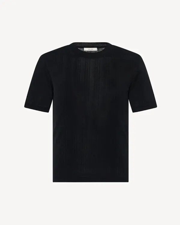 THE ROW Etina Jersey T-shirt - Black