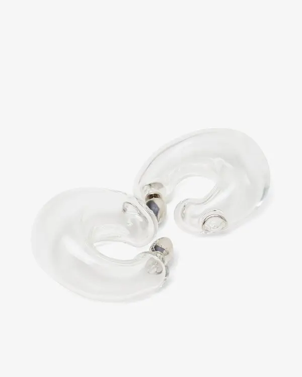 Alaïa Bubble Hoop Glass Earrings