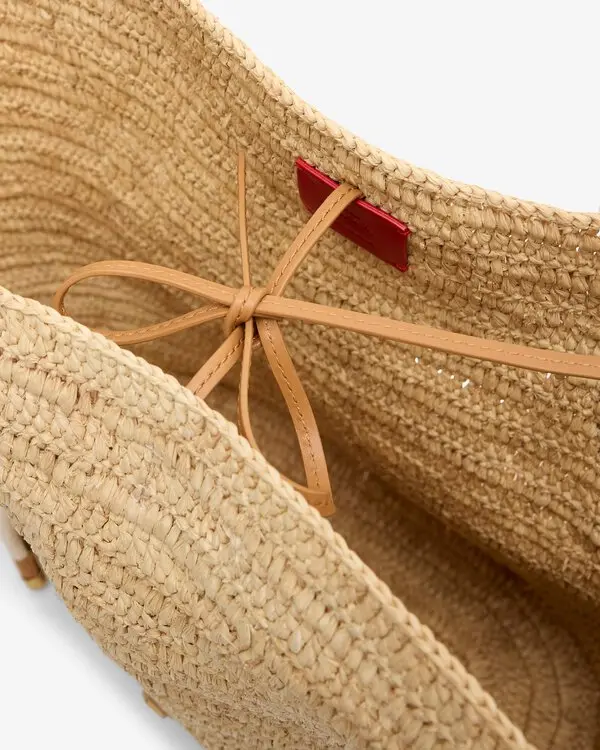 CHRISTIAN LOUBOUTIN Large Raffia Tote Bag