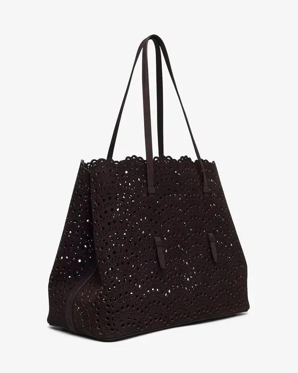 Alaïa Vienne Suede Tote Bag - Brown