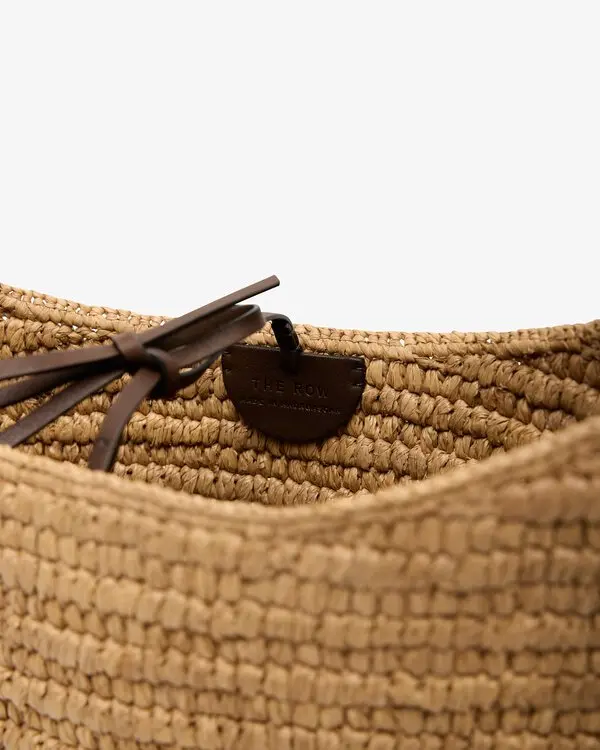 THE ROW Alma Raffia Shoulder Bag