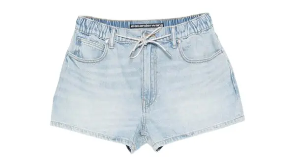 Alexander Wang Rhinestone Drawcord Marathon Shorts