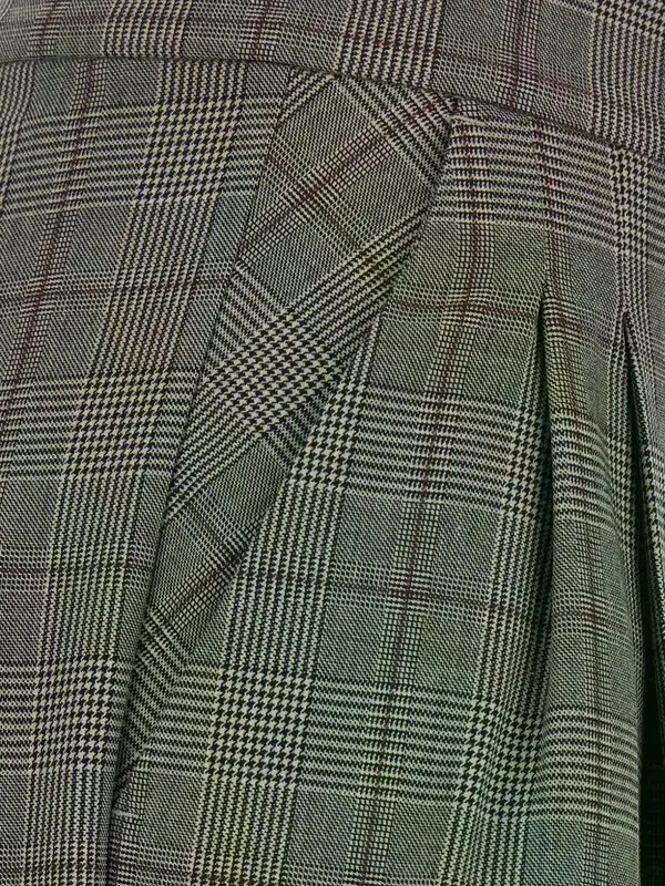 Pinko Check Pleated Trousers