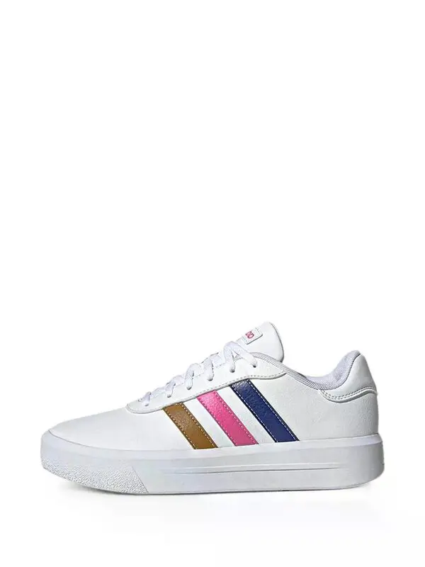 Adidas Court Platform Stripes Sneakers - White
