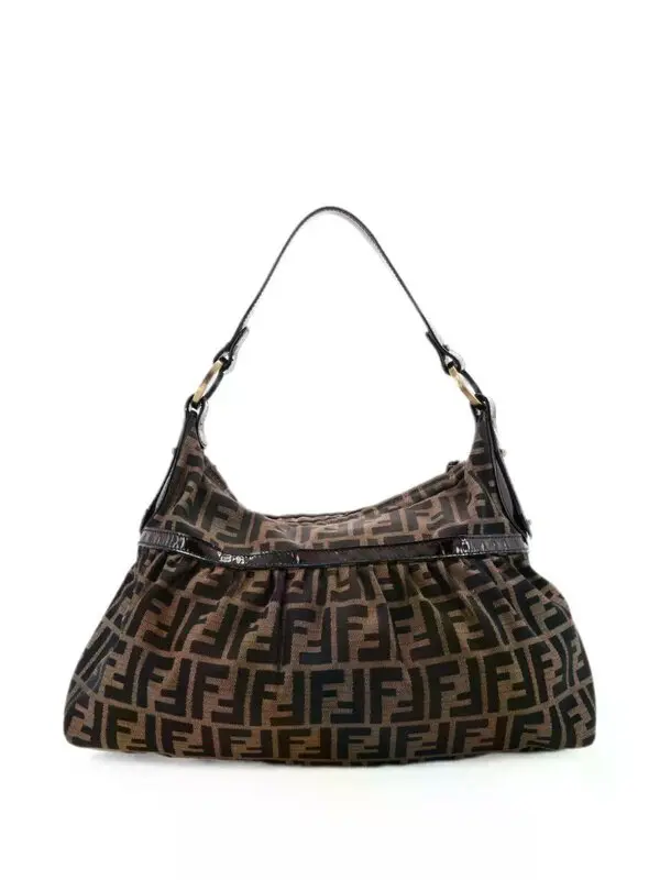 Fendi Chef Zucca Canvas Large Hobo Bag - Brown