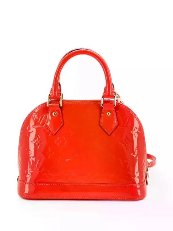 LOUIS VUITTON Alma Handbag Monogram Vernis Bb - Orange