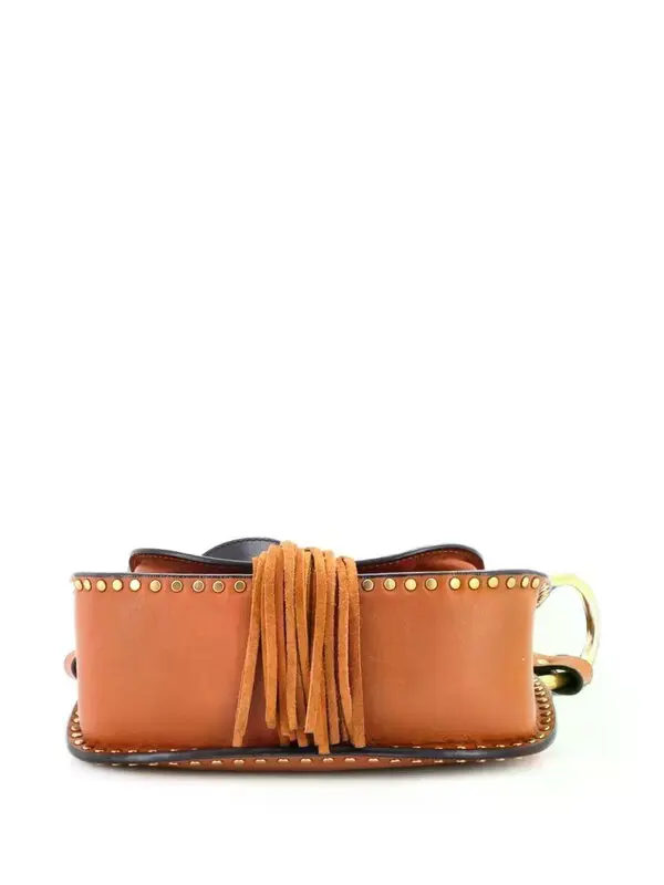 Chloé Hudson Whipstitch Leather Small Crossbody Bag - Brown