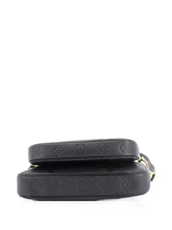 LOUIS VUITTON Multi Pochette Accessoires Monogram Empreinte Giant Crossbody Bag - Black