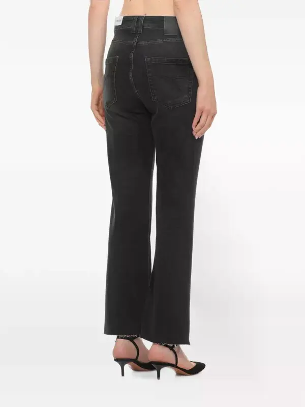 Marella Raw-cut Cropped Flared Jeans
