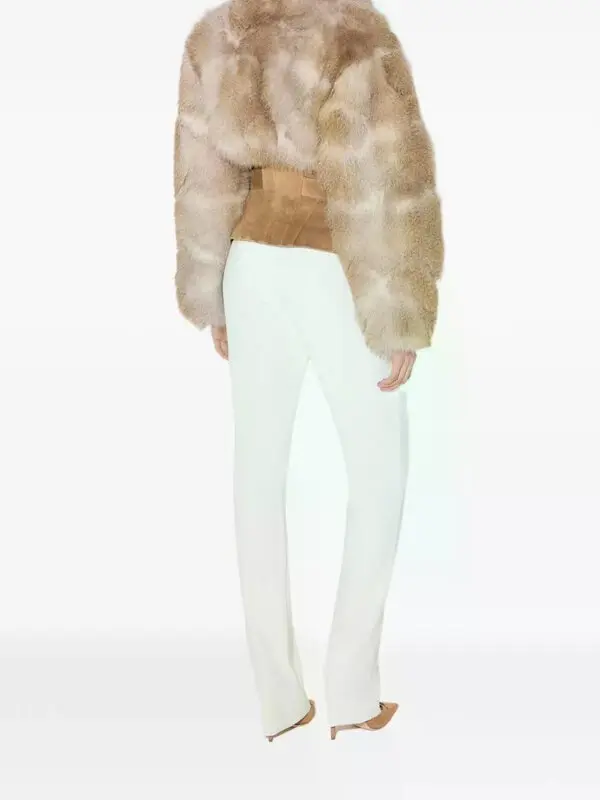 Elisabetta Franchi Fur-effect Bustier Jacket