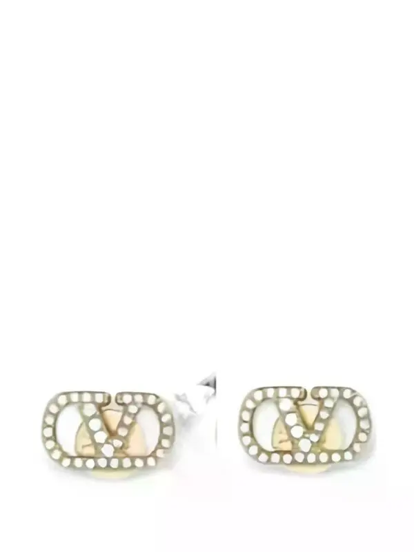 Valentino Garavani Vlogo Signature Pearl-embellished Earrings - Gold