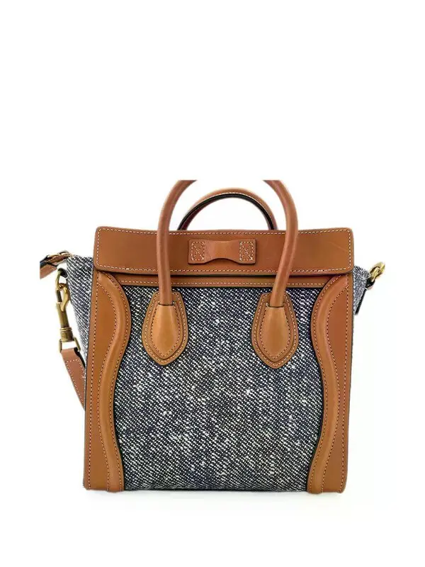 Celine Luggage Nano Shopper Tote Bag - Brown