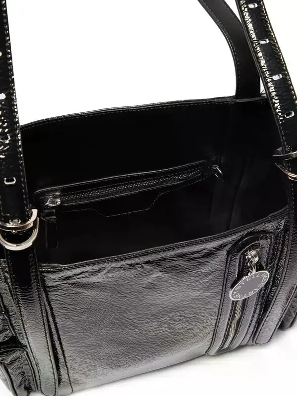 Stella McCartney Crinkled Finish Multi-pocket Tote Bag