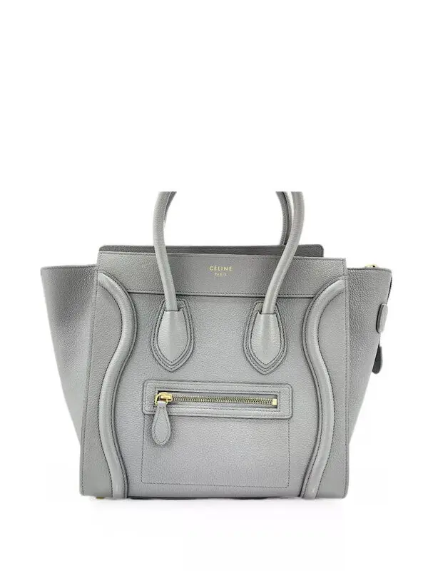 Celine 2010s Luggage Micro Handbag - Grey