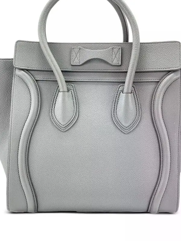Celine Luggage Micro Handbag - Grey