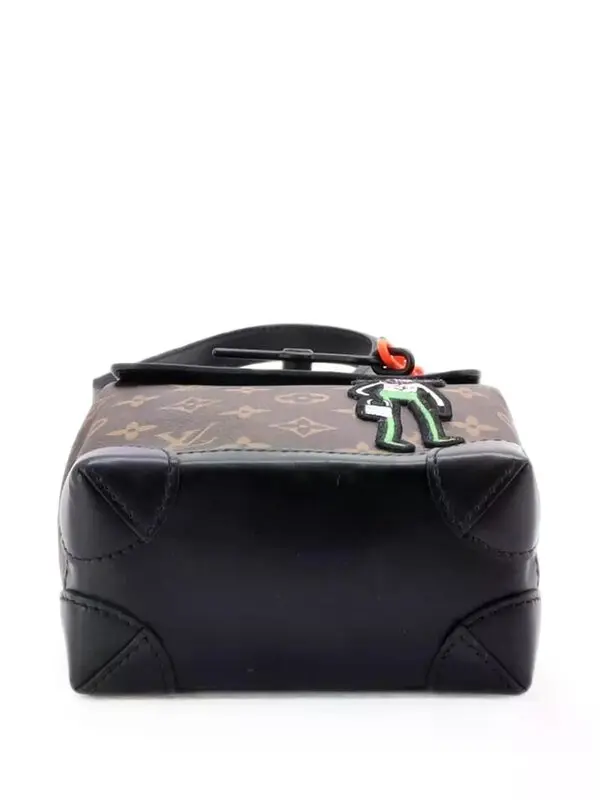 LOUIS VUITTON Steamer Bag Monogram Canvas Xs Crossbody Bag With Friends Patch - Black