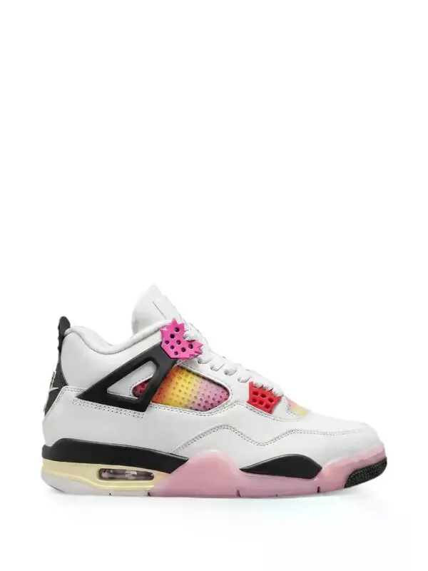 JORDAN Air 4 Retro Lace-up Sneakers - White