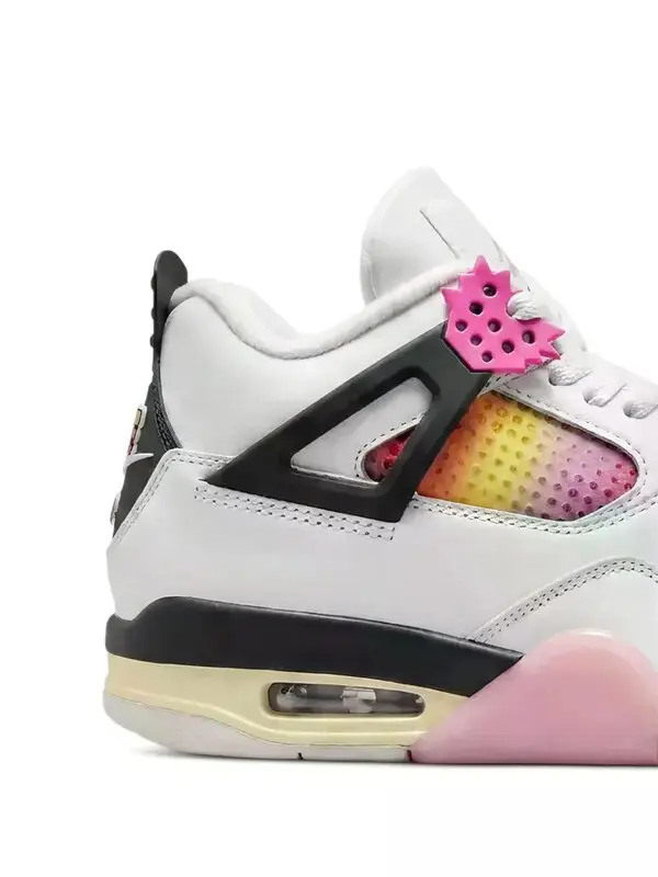 JORDAN Air 4 Retro Lace-up Sneakers - White