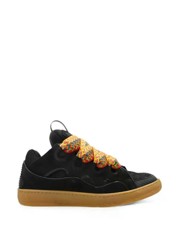 LANVIN Curb Oversized-lace Sneakers