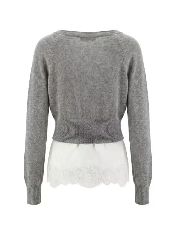 Ermanno Scervino Lace-trimmed Cardigan