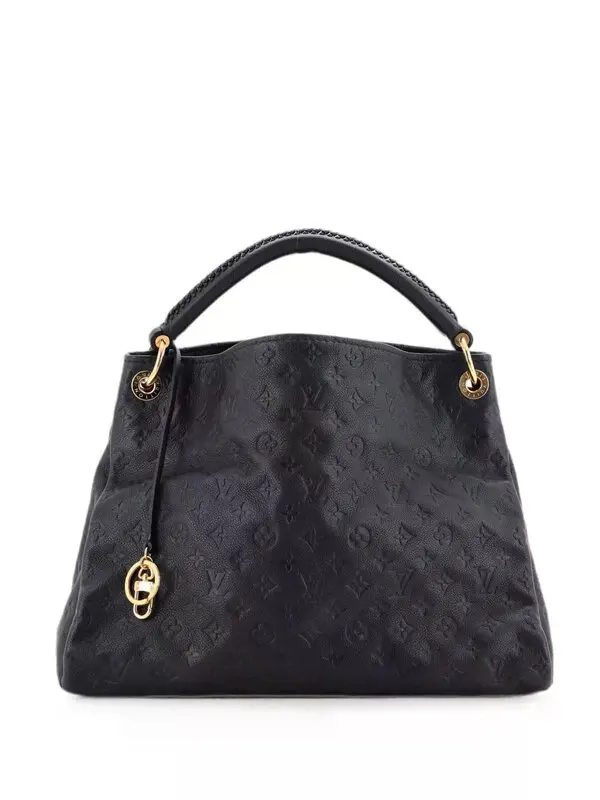 LOUIS VUITTON Artsy Handbag Monogram Empreinte Leather Mm Hobo Bag - Black