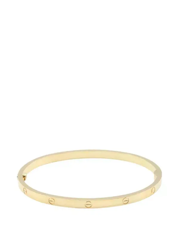 Cartier 18k Yellow Engraved Motif Love Bracelet
