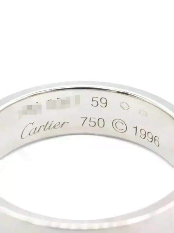 Cartier 18k White Gold Love Ring - Silver