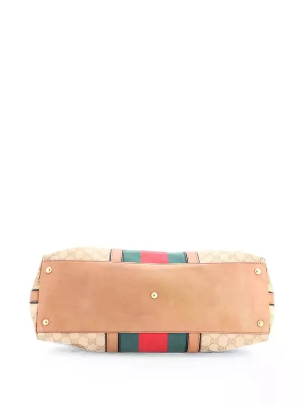 Gucci Rania Web Gg Canvas Medium Convertible Top Handle Bag