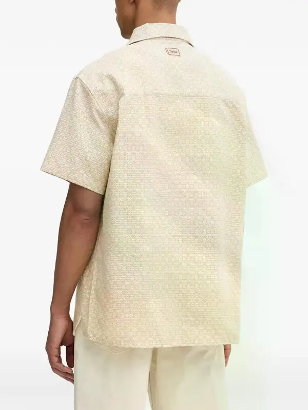 Drole De Monsieur Geometric-pattern Camp-collar Shirt
