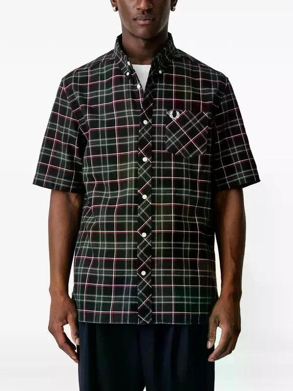 Fred Perry Tartan-check Button-down Shirt