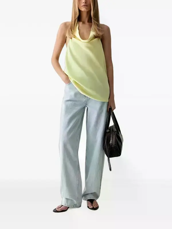 GESTUZ Cowl Neck Halterneck Blouse