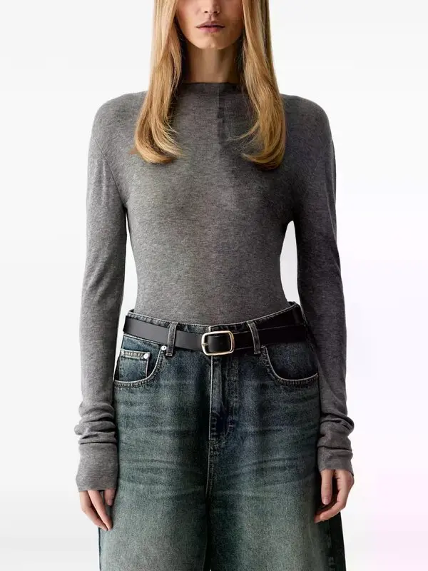 GESTUZ Gzasia High-neck Sweater - Grey