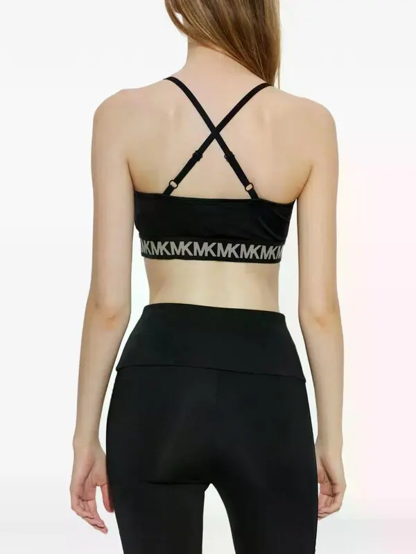 Michael Kors Logo Tape Crop Top