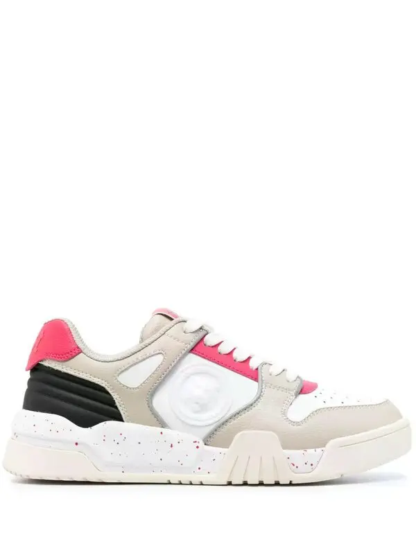 Just Cavalli Panelled Lace-up Sneakers - White