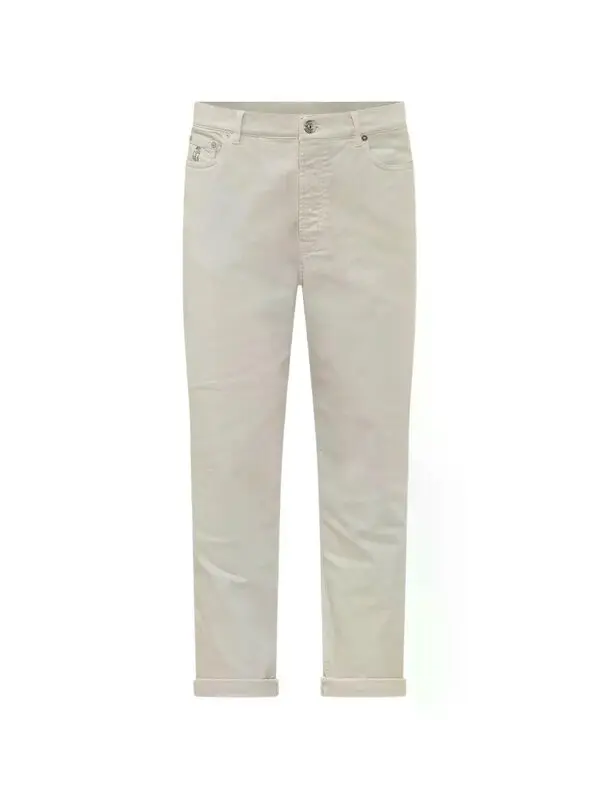 Brunello Cucinelli Logo-patch Trousers