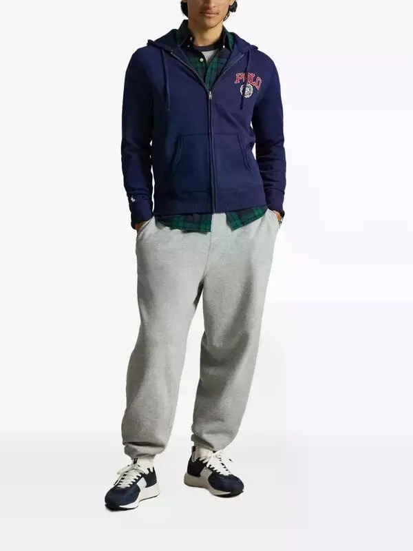 Polo Ralph Lauren Embroidered Zip-up Hoodie - Blue