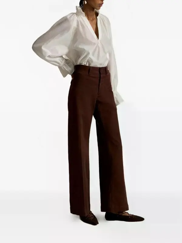 Polo Ralph Lauren Ruffled Split-placket Blouse
