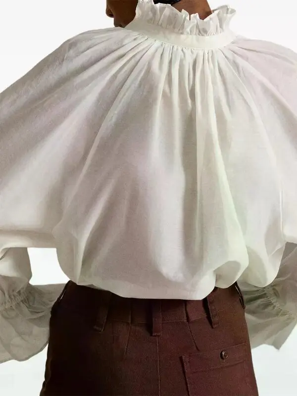 Polo Ralph Lauren Ruffled Split-placket Blouse