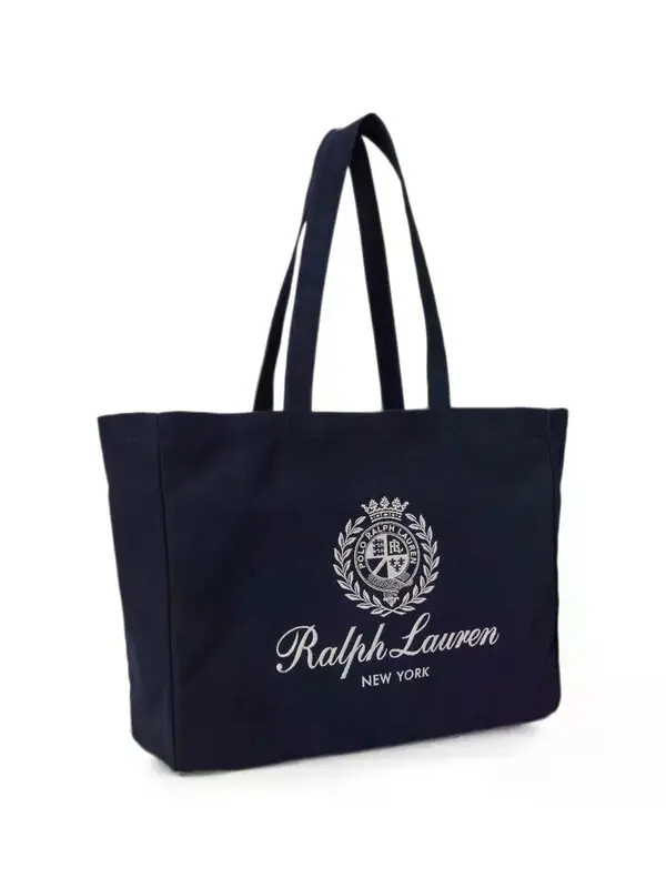 Polo Ralph Lauren Canvas Tote Bag With Logo Embroidery