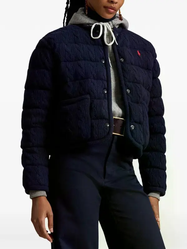 Polo Ralph Lauren Cable-knit Quilted Jacket