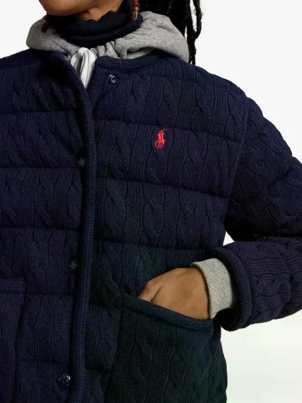 Polo Ralph Lauren Cable-knit Quilted Jacket