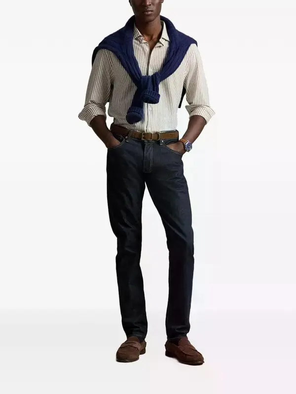 Polo Ralph Lauren Striped Oxford Shirt - Neutrals