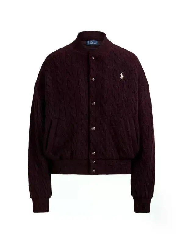 Polo Ralph Lauren Buttoned Cable-knit Cardigan - Red
