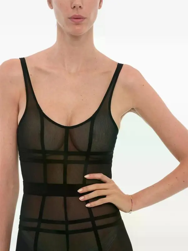 David Koma Sheer Panelled Sleeveless Jumpsuit