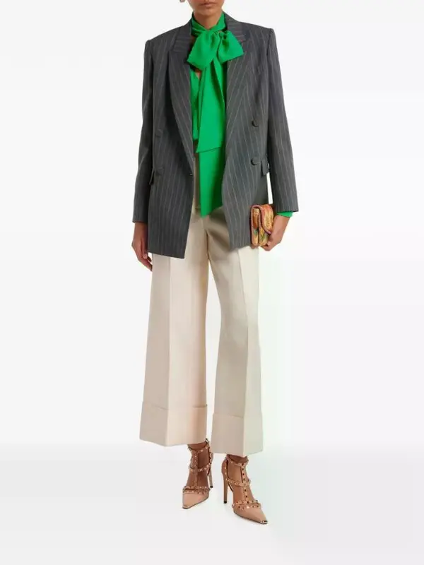 Valentino Garavani Pinstriped Double-breasted Jacket