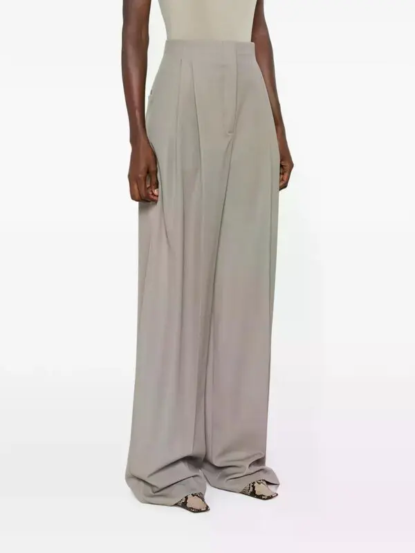 MUGLER Pleated Wide-leg Trousers