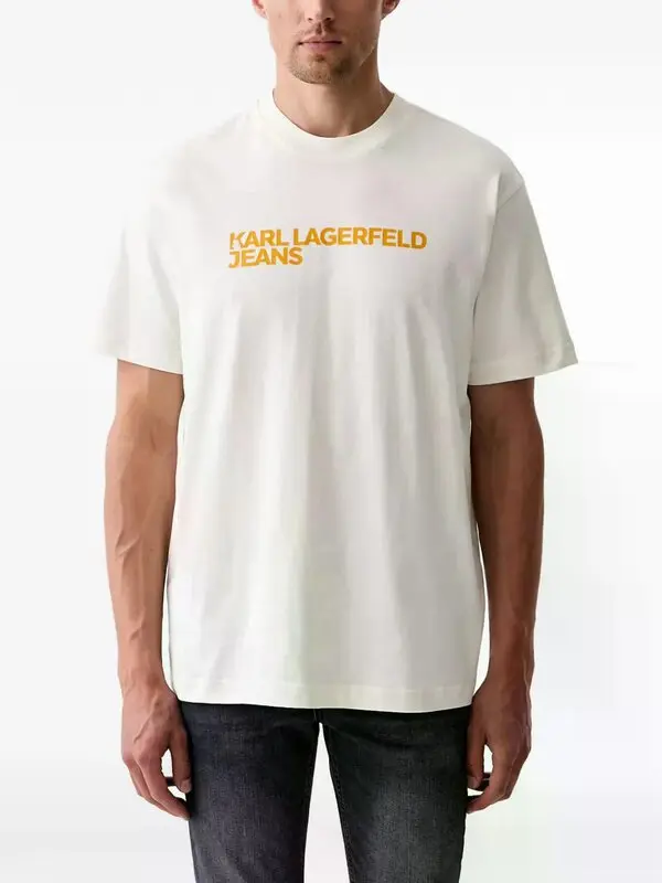 Karl Lagerfeld Logo-print Cotton T-shirt - White