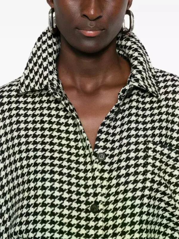 Attico Houndstooth Oversized Jacket