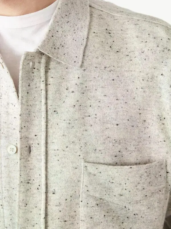 Officine Générale Marl-knit Button-up Sweater