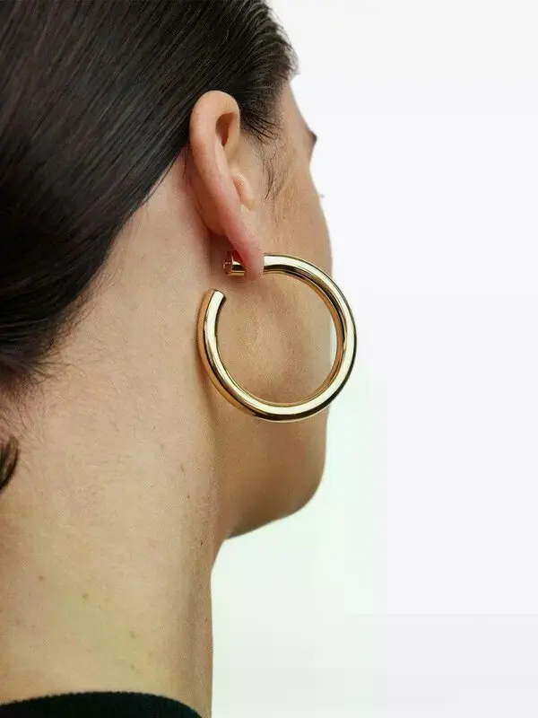 JENNIFER FISHER Baby Samira Hoop Earrings - Gold